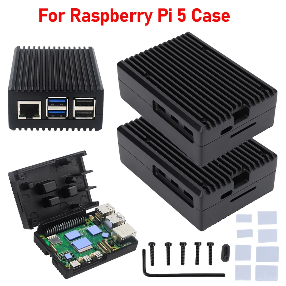 Voor-Raspberry-Pi-5-Case-Metalen-Passieve-Koelbehuizing-Anti-Corrosie ...