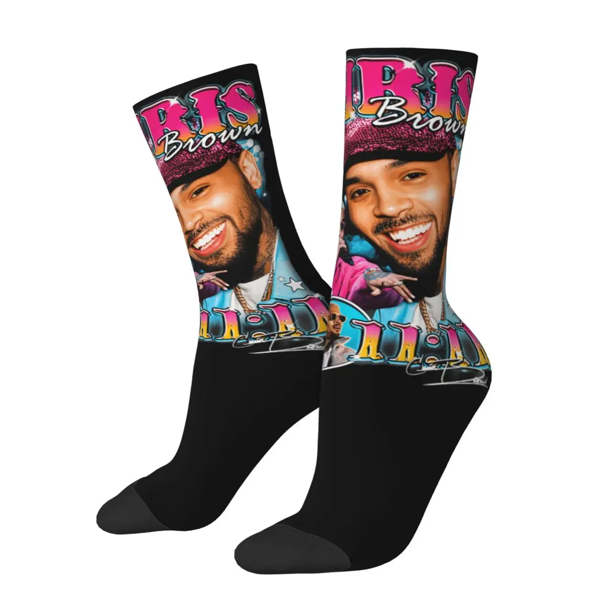 Chris-Brown-Hip-Hop-Bootleg-Outfits-Men-Women-Socks-Compression-HipHop ...