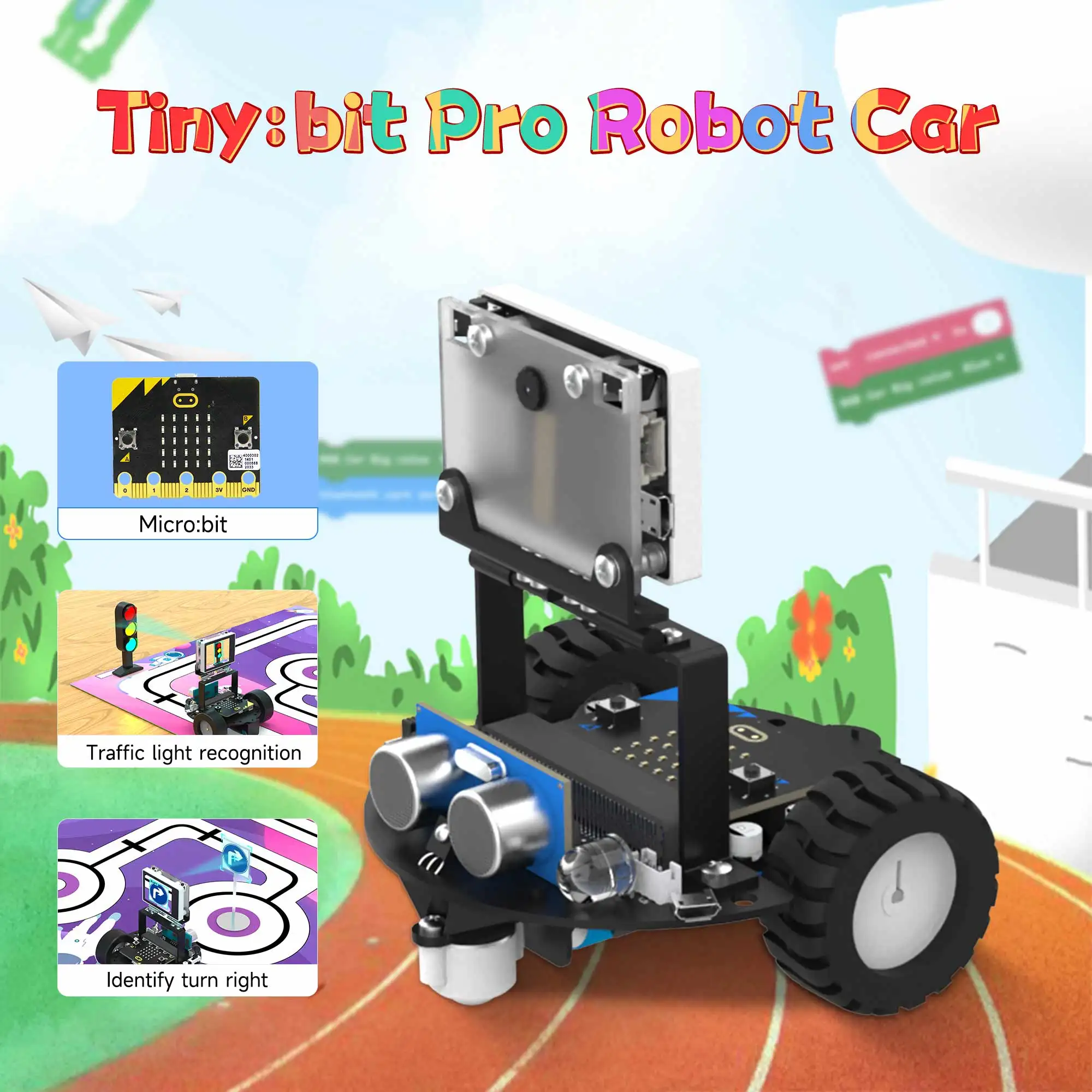 BBC-Microbit-V2-Mini-Smart-Robot-Car-AI-Visual-Recognition-Automatic ...