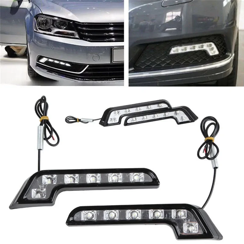 2PCS-12V-L-Shape-Driving-Lamp-Daytime-Running-Fog-Light-Durable ...