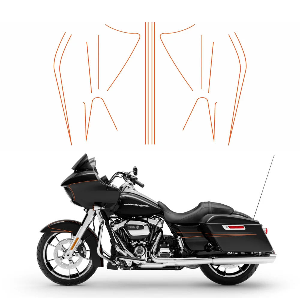 Pinstripe-decal-set-of-9-vinyl-stickers-For-Harley-Touring-Road-Glide ...