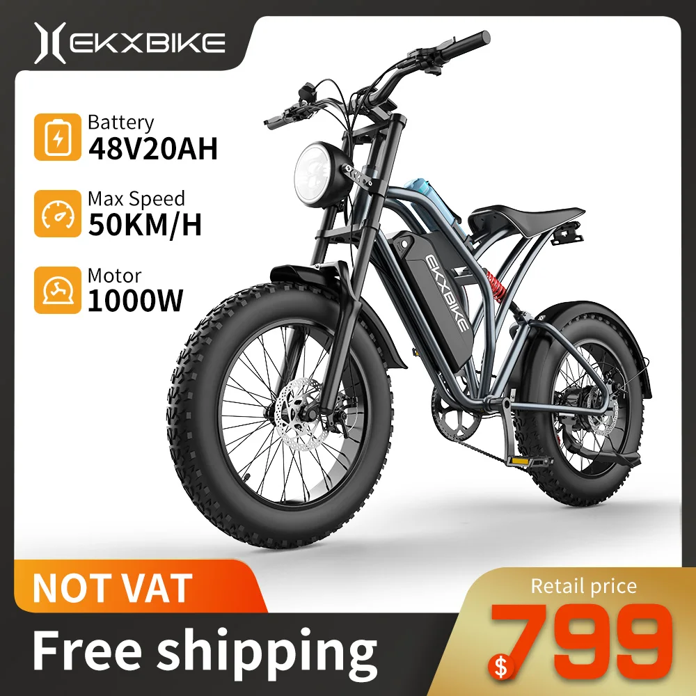 EKX-T1-Electric-Bike-20-4-0-Fat-Tires-1000W-Motor-48V20AH-Lithium ...