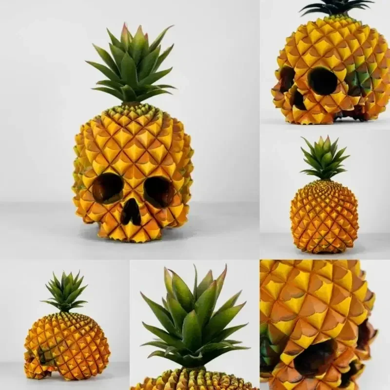 Creative-Pineapple-Skull-Storage-Ornaments-Pineapple-Skull-Decor-Weird ...
