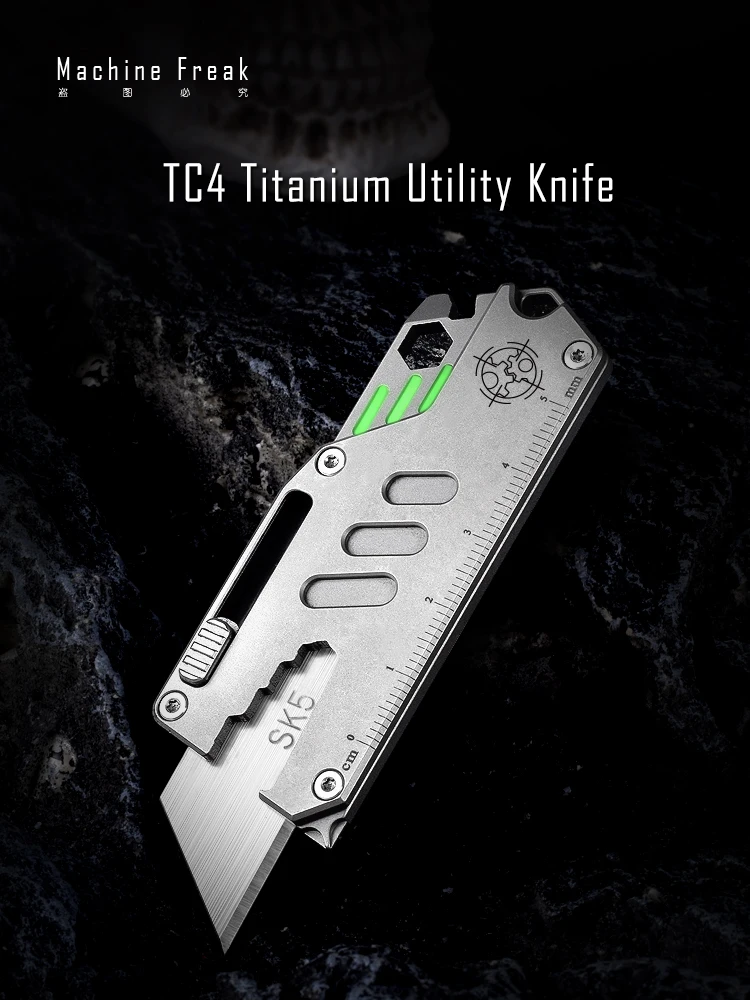 TC4-Titanium-Utility-Knife-Multifunction-EDC-Paper-Cutter-Replaceable ...