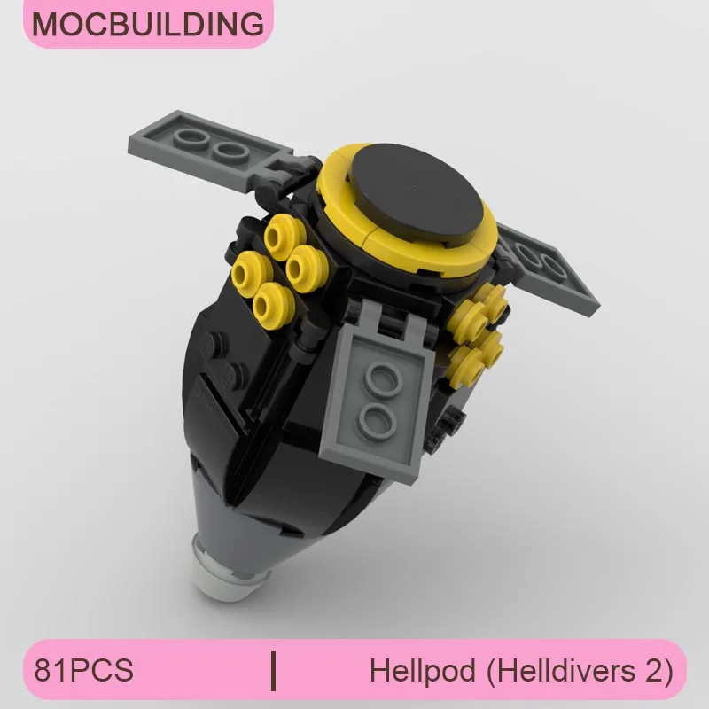 Hellpod-Helldivers-2-Model-MOC-Building-Blocks-DIY-Assemble-Bricks-Collection-Display ...