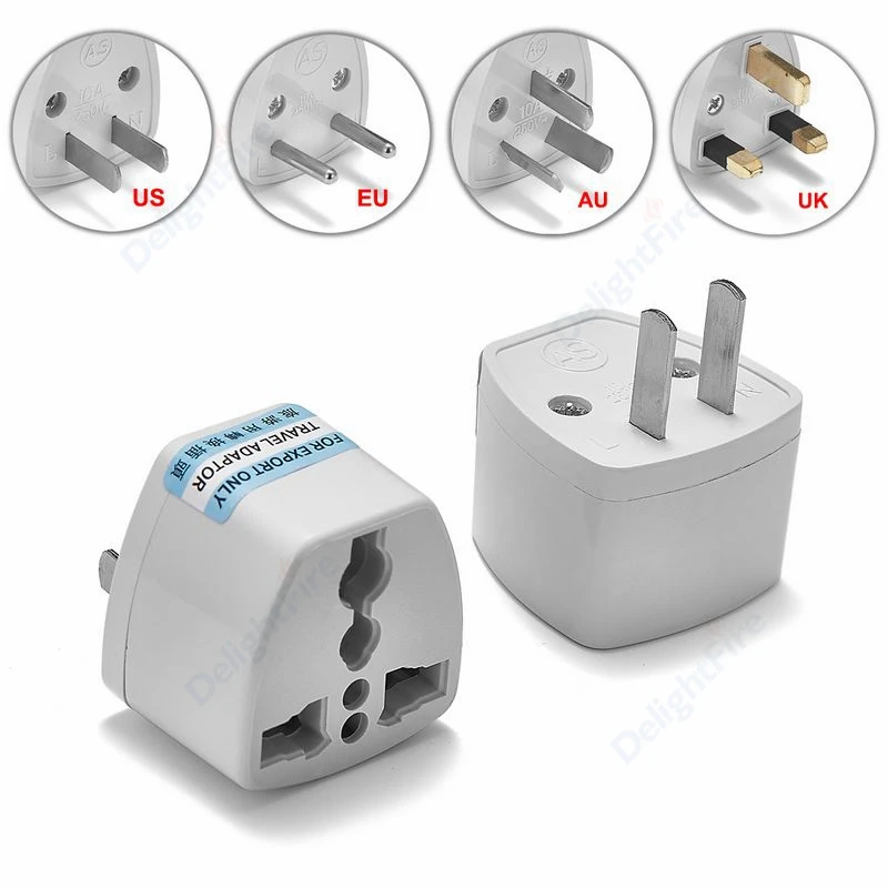 Universal Japan Cn Us Plug Adapter International Au Uk Eu To Us ...