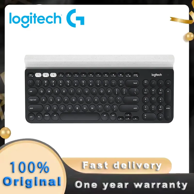 100-original-logitech-k780-multi-dispositivo-sem-fio-bluetooth-teclado-fluxo-cruz-controle-de ...