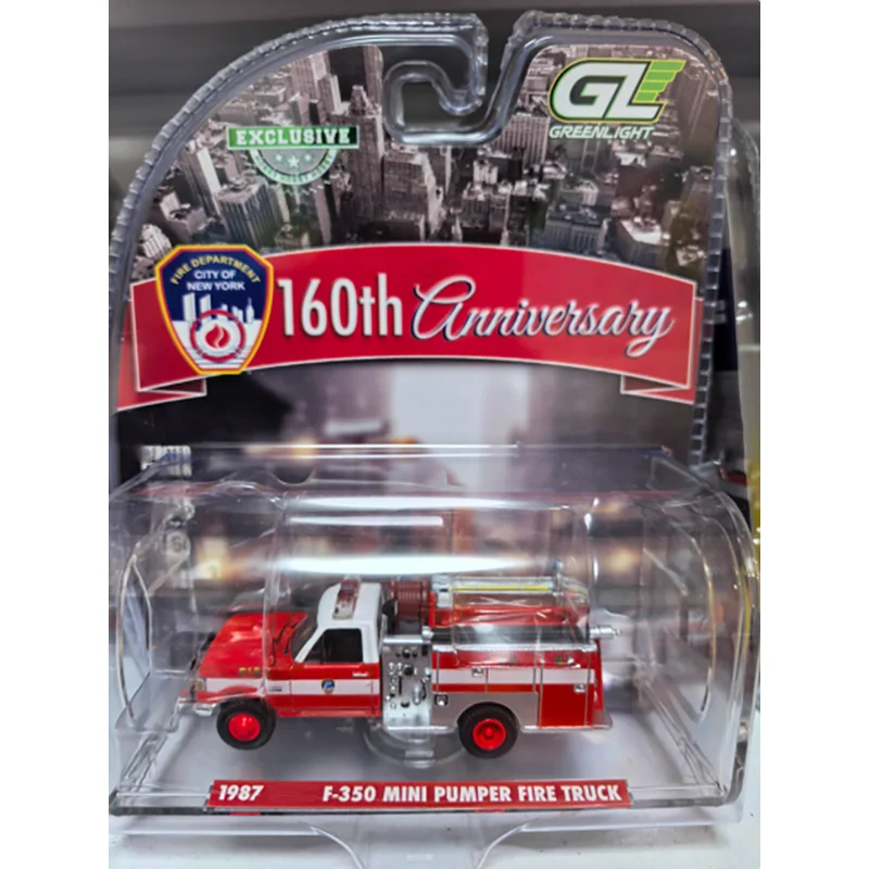 GreenLight 1/64 Scale 1987 F-350 MINI Pumper Fire Truck Alloy Emulation ...