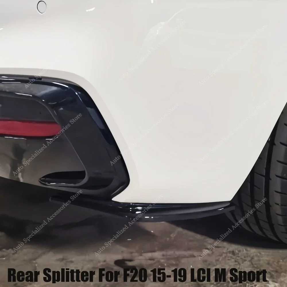 Gloss Black Maxton Style Rear Bumper Side Splitter For BMW F20 116d ...