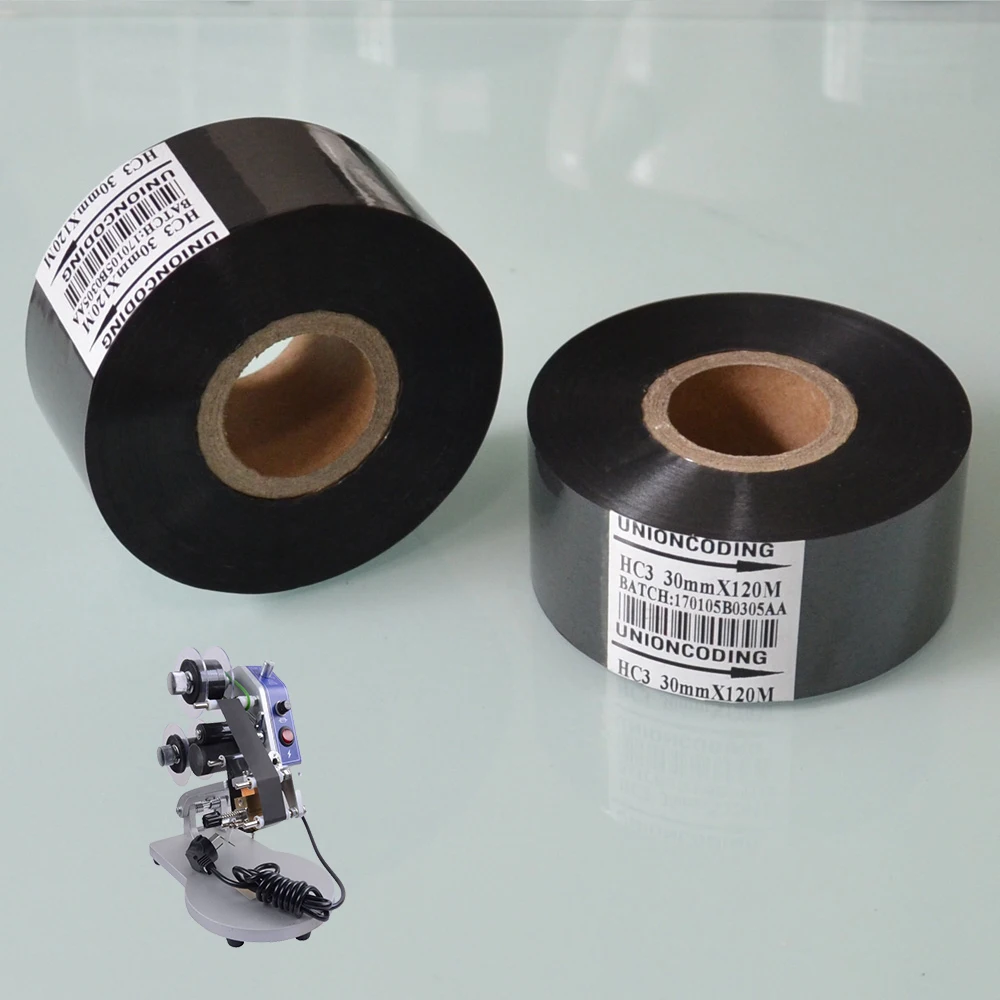 Hot-stamping-foil-ribbon-30mmx122m-thermal-transfer-ribbon-stamp-coding-foil-for-HP241-HP241B ...