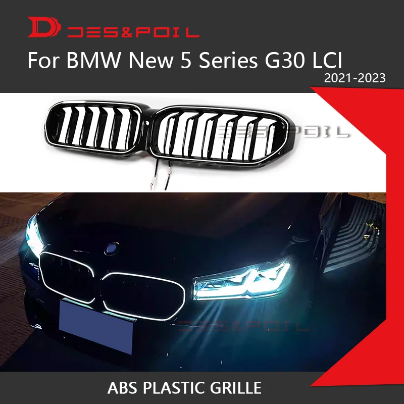 LED-Light-Grille-For-BMW-New-5-Series-G30-LCI-Kidney-Grille-Front-M5 ...