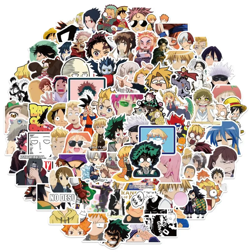 50-100pcs-Cartoon-Japanese-Anime-Mixed-Sticker-Graffiti-Volleyball ...