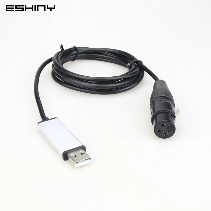 USB-to-DMX-Interface-Cable-Adapter-FTDI-RS485-Converter-XLR-Serial-For ...