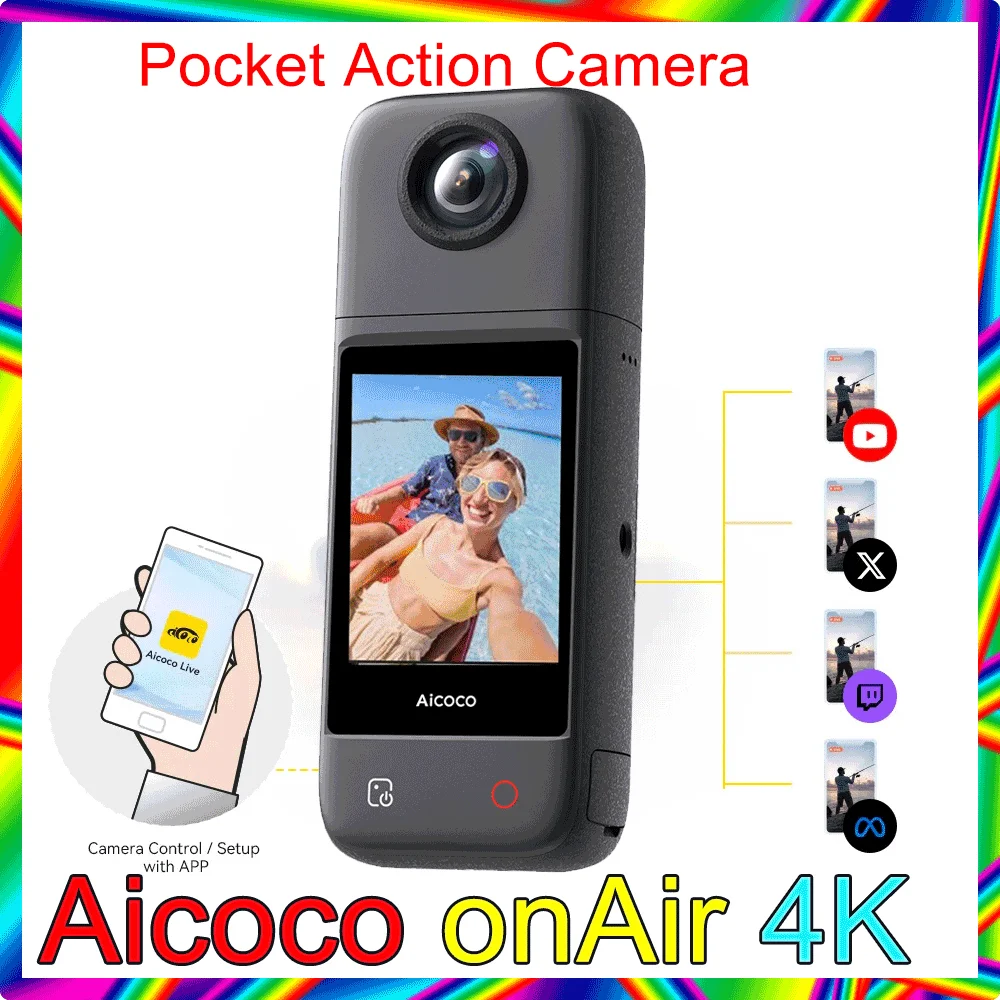 Aicoco-onAir-Live-Camera-4K-Ultra-Clear-Single-Machine-Long-Range-Multi ...