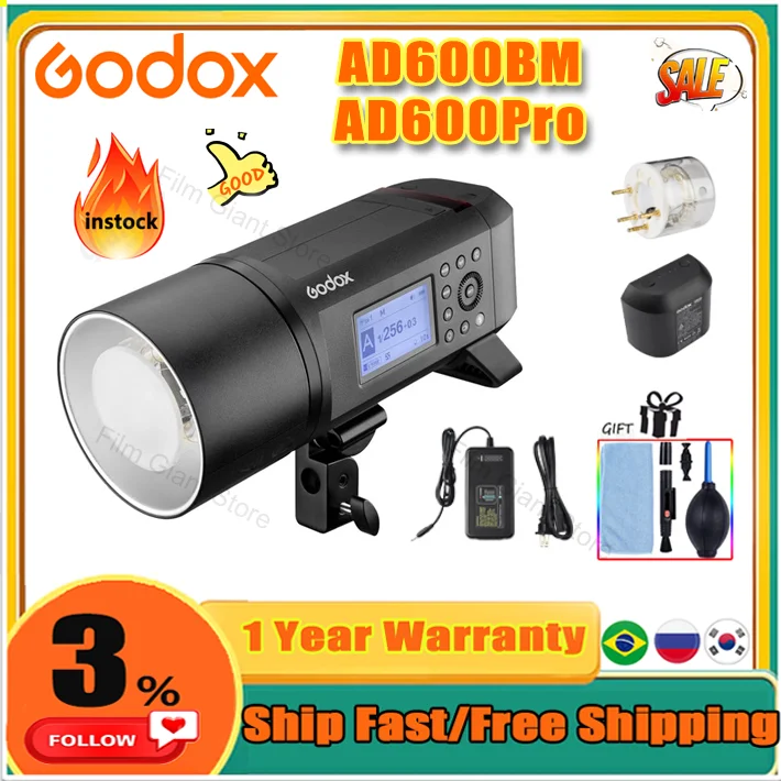 Godox-AD600Pro-AD600BM-Bowens-Mount-600Ws-GN87-High-Speed-Sync-Outdoor ...
