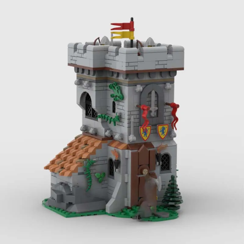 MOC building blocks Assembly Toy set Medieval Lion Knight Outpost Model ...