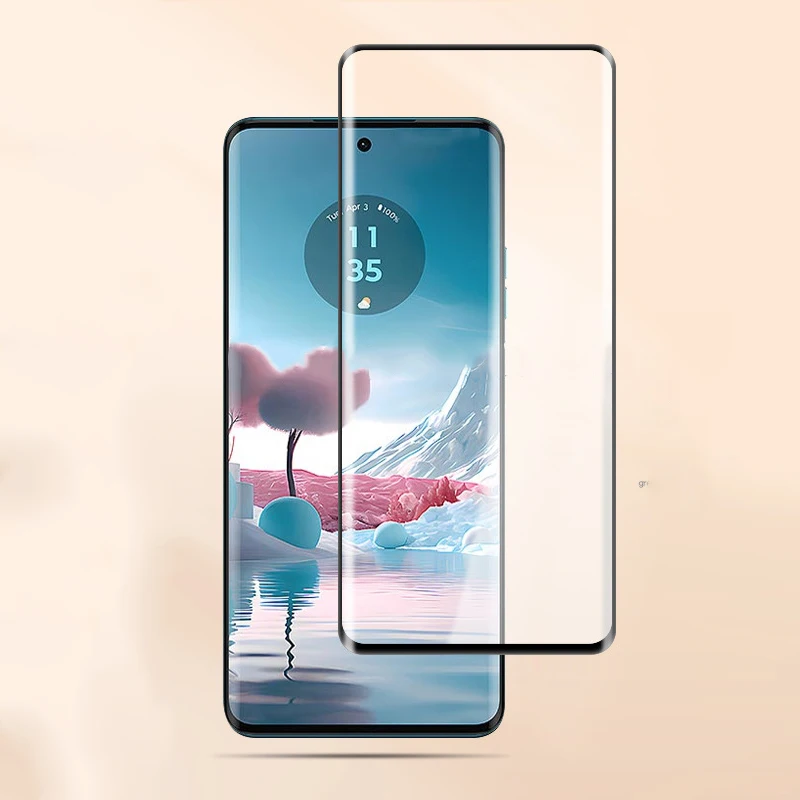 For-Motorola-Moto-Edge-40-Neo-3D-Curved-Tempered-Glass-Screen-Protector ...