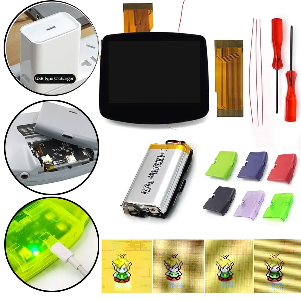 1800mAh-Rechargeable-Lithium-Battery-for-GBA-V5-IPS-Laminated-Screen ...