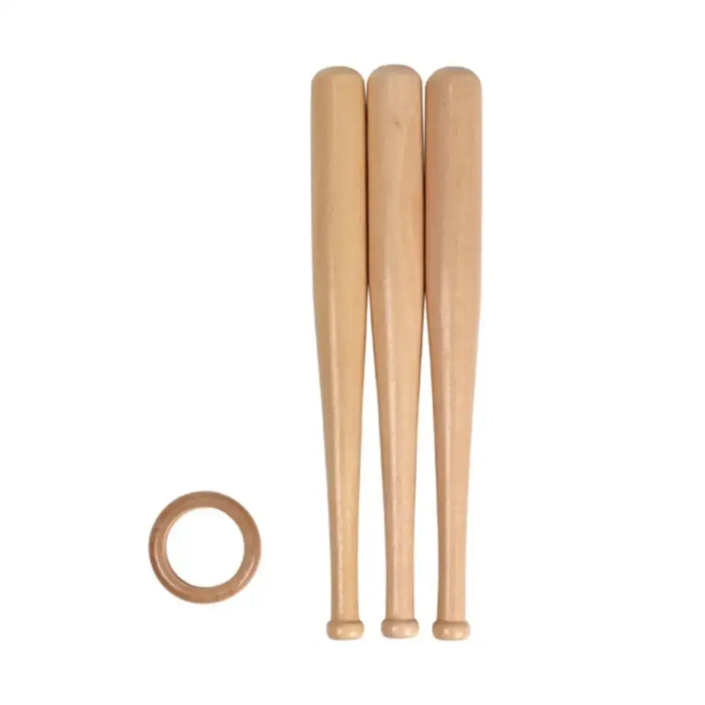3Pcs/Set Wooden Mini Baseball Holder DIY Triangle Base Beisbol Softbal ...