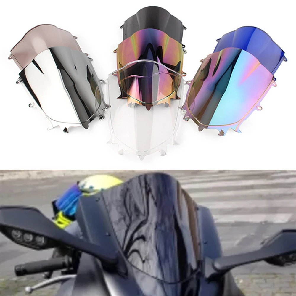 Windshield-For-Yamaha-YZF-R6-600-R7-700-YZFR6-YZFR7-2017-2022-Double ...