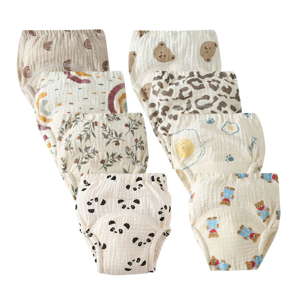 8pcs-6pcs-Infant-Breathable-Cloth-Nappies-New-Cotton-Yarns-Baby ...