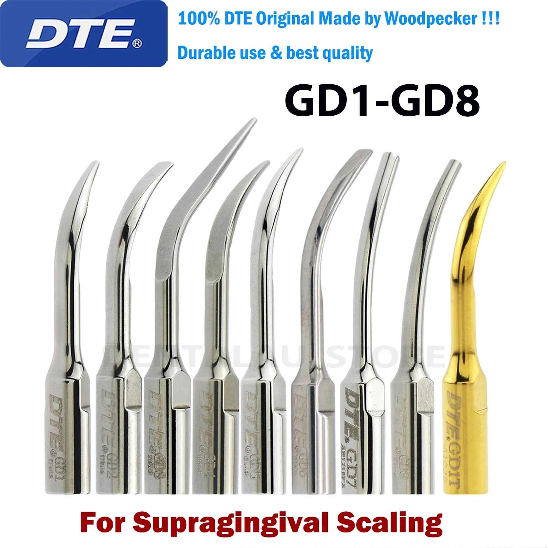 GD1-GD2-GD3-GD4-GD5-GD6-GD7-GD8-GD1T-DTE-Dental-Ultrasonic-Scaler-Tip ...