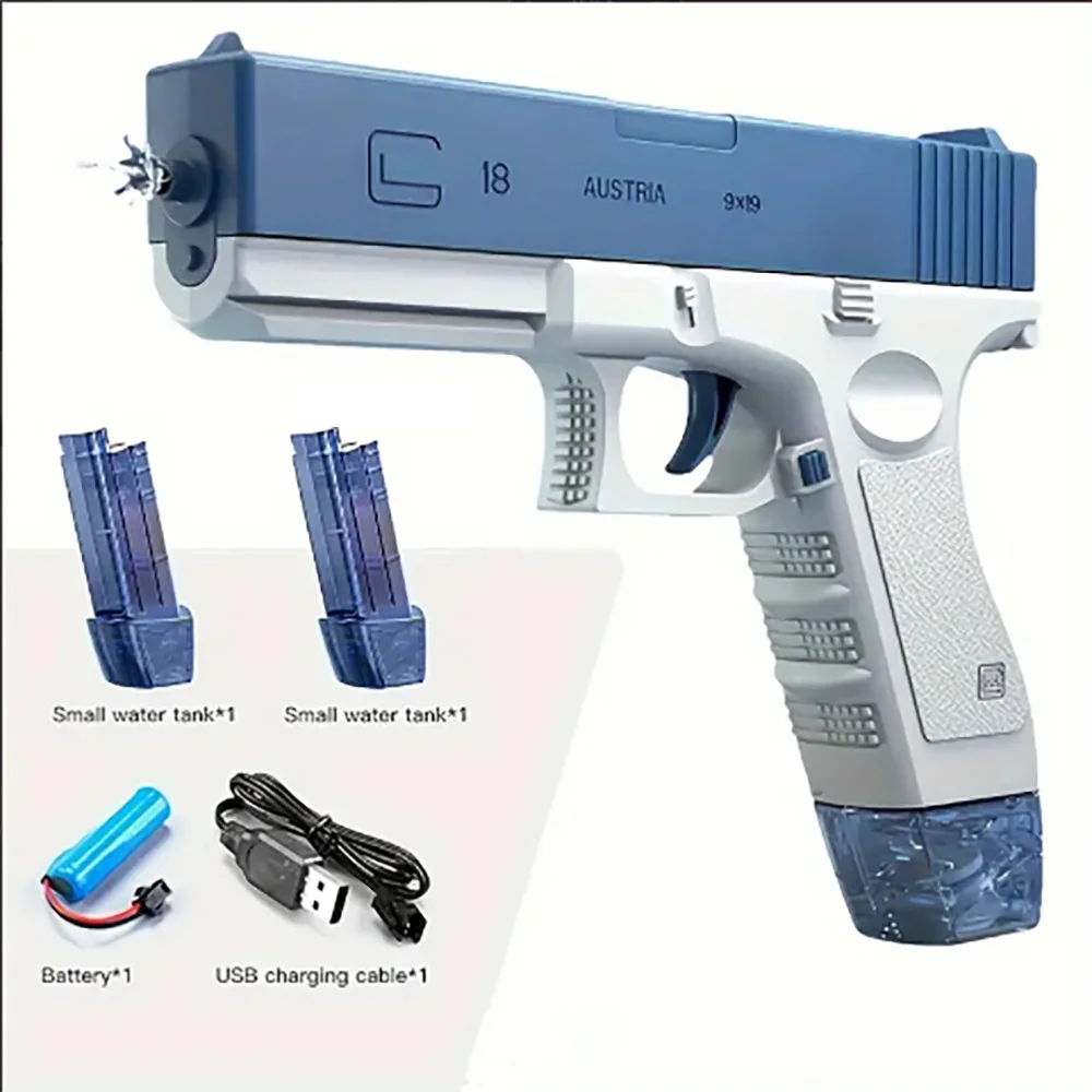 Glock Electric Water Gun Comes With Two Replaceable Small Water Tanks ...