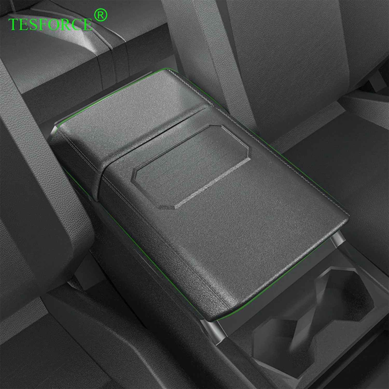 For Tesla Cybertruck 2024 Car Armrest Box Protective Cover TPE for ...