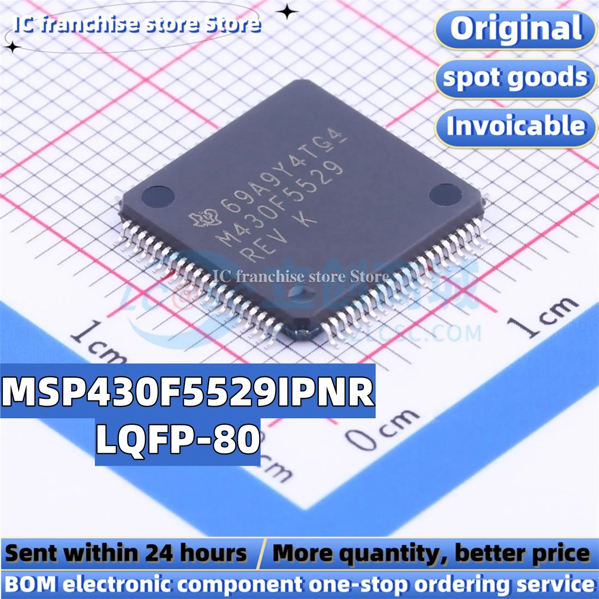 Chip-de-microcontrolador-piezas-MSP430F5529IPNR-1-10-piezas-LQFP-80-lote-MSP430F5529IPN ...