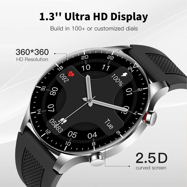 KUMI GW16T Pro Full Touch Screen Men Watches Smart Watch Man Heart Rate ...