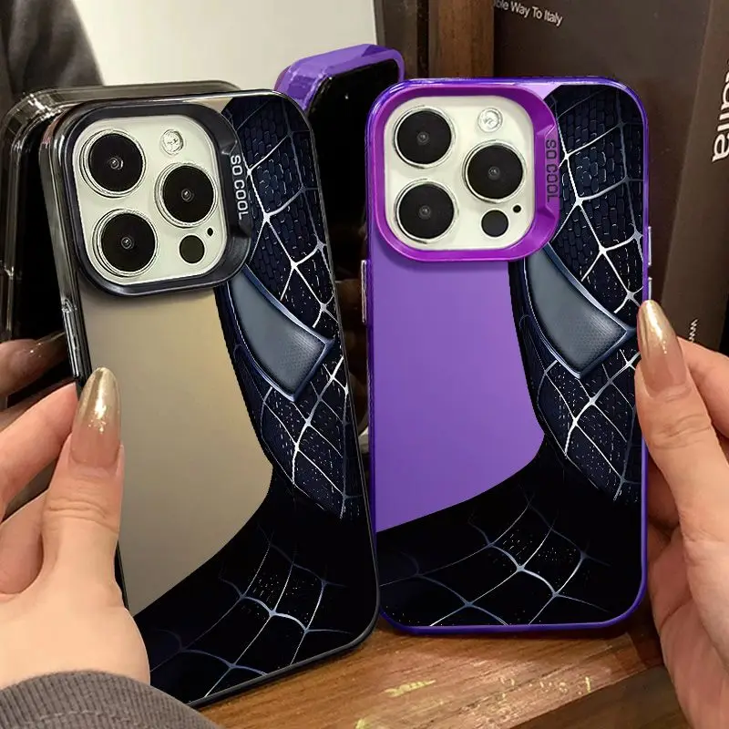 Funda-de-tel-fono-de-TPU-de-piel-de-dibujos-animados-IMD-Circle-Spider ...