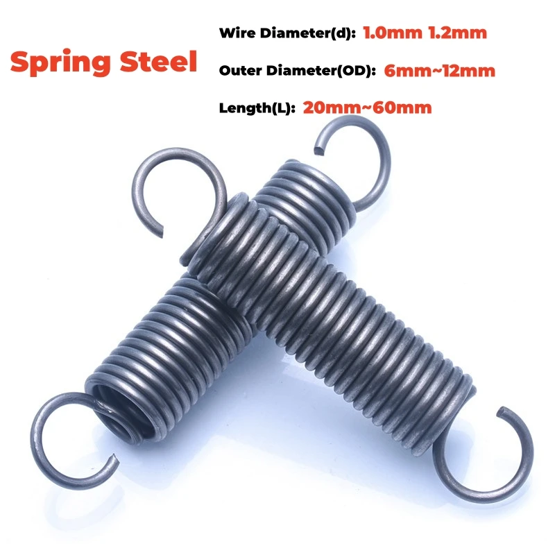 5pcs-Open-Hook-Tension-Spring-Pullback-Coil-Extension-Spring-Draught ...