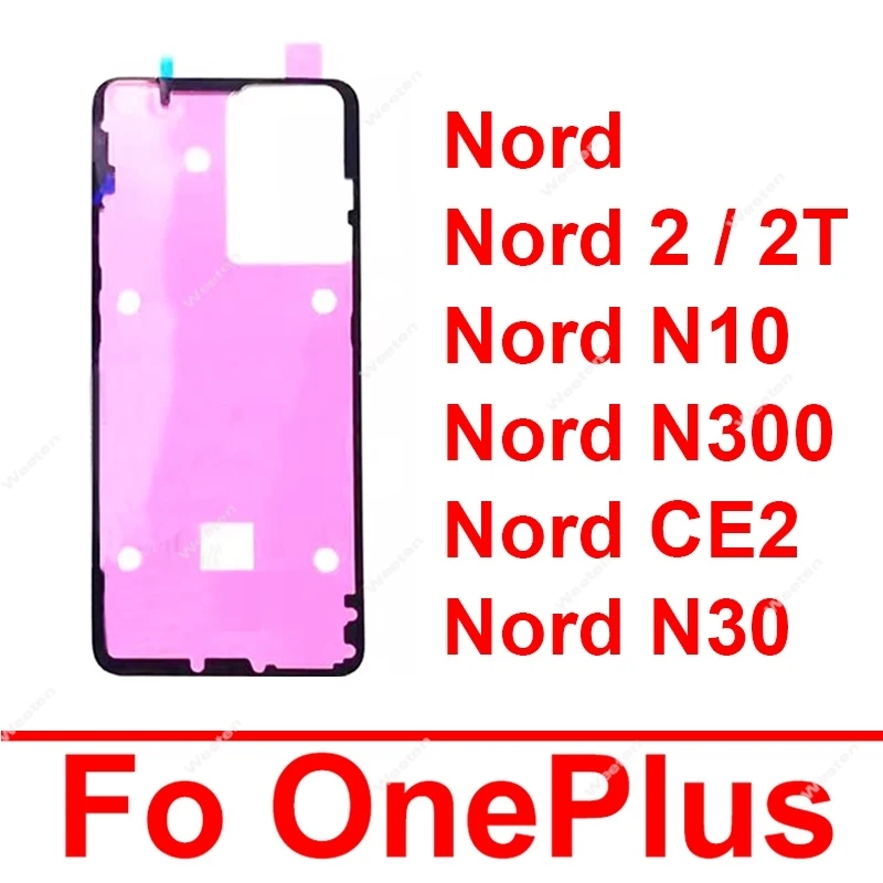 Back Battery Cover Sticker For Oneplus 1+ Nord 2 2T Nord N10 N30 N300 ...