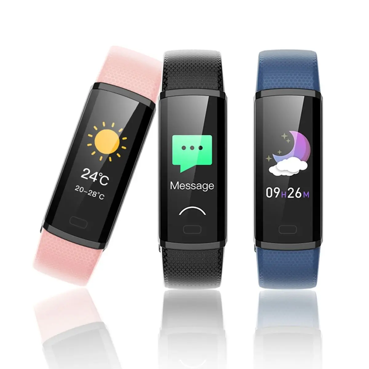New-Smart-Band-Watches-Sports-Fitness-Bracelet-3ATM-Waterproof-Heart ...