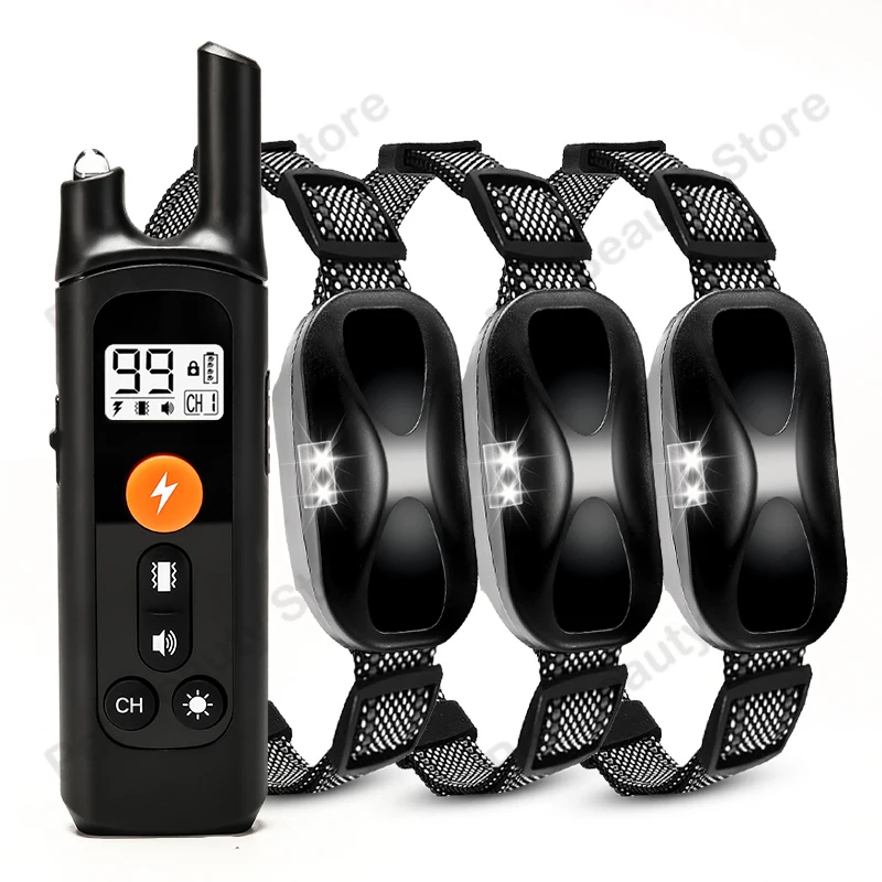 Electric-Dog-Training-Collar-Pet-Remote-Control-Barkproof-for-Puppy ...