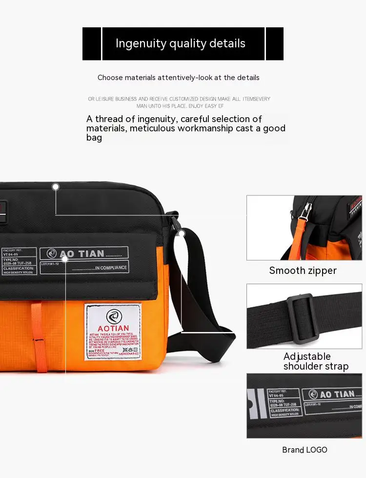 New Horizontal Shoulder Bag Outdoor Leisure Messenger Bag Fashion ...