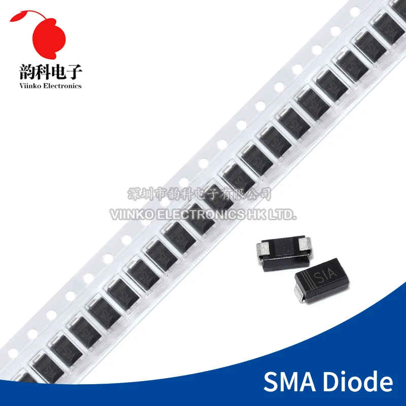 100PCS SMA Silicon Rectifier Diode S1A S1B S1D S1G S1J S1K S1M S2B S2D ...