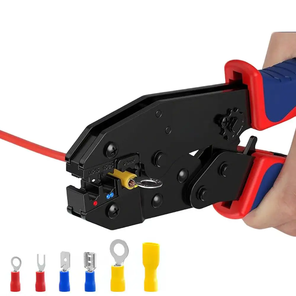 Crimping Tools for Electrical Connectors Ratcheting Wire Crimper for ...