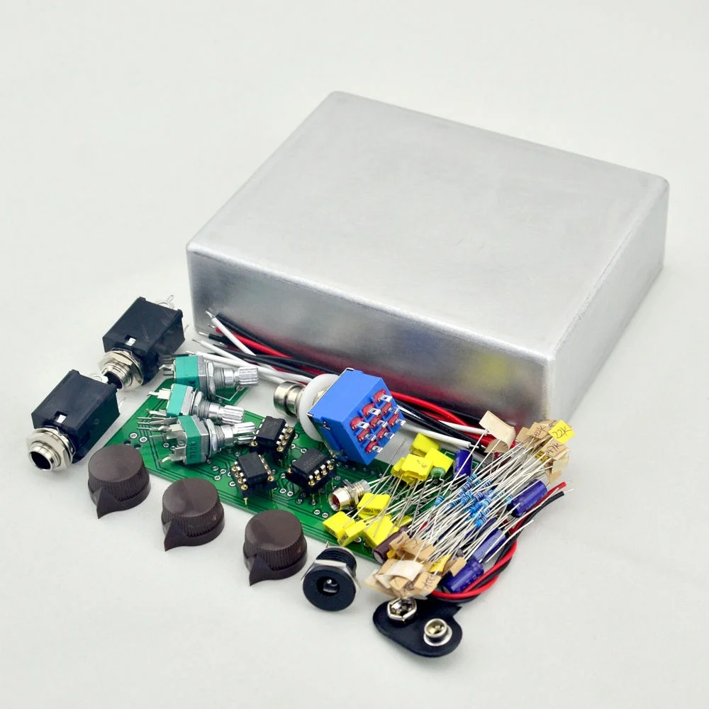 DIY CLONE KLON Overdrive pedal Kit With 1590BB Aluminum Enclosure Box ...