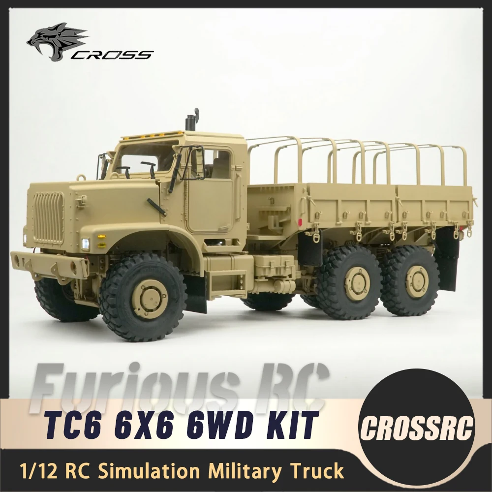 CROSSRC coche de Control remoto eléctrico TC6 6X6 6WD, coche militar de ...