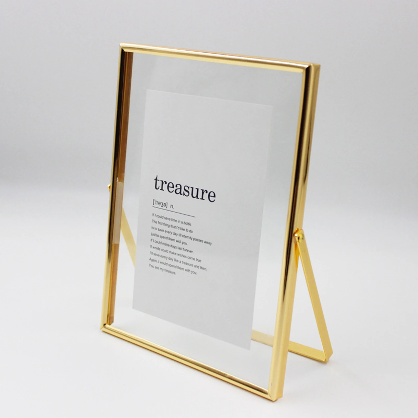 Gold-Silver-Floating-Picture-Frame-Geometric-Picture-Frame-Desk ...