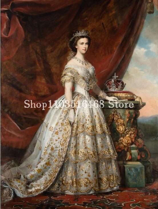 Historical-Fluffy-Victorian-Evening-Dresses-Round-Neck-Corset-Corset ...