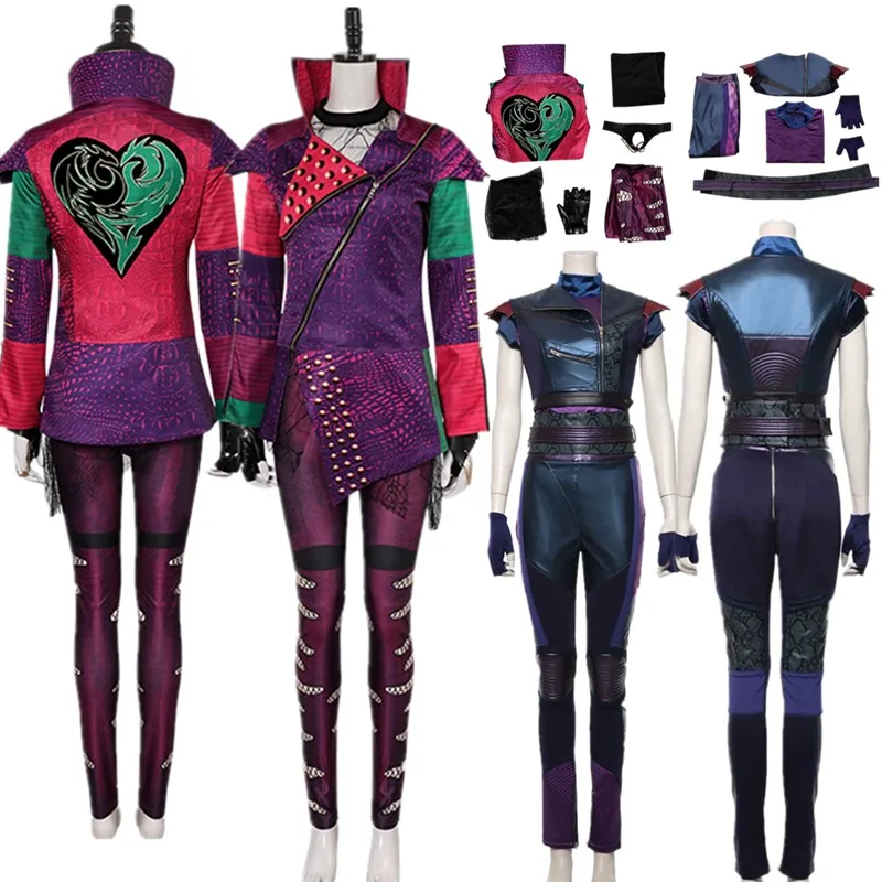 Mal-Cosplay-Descendants-Disguise-Costume-Adult-Women-Fantasia-Jacket ...