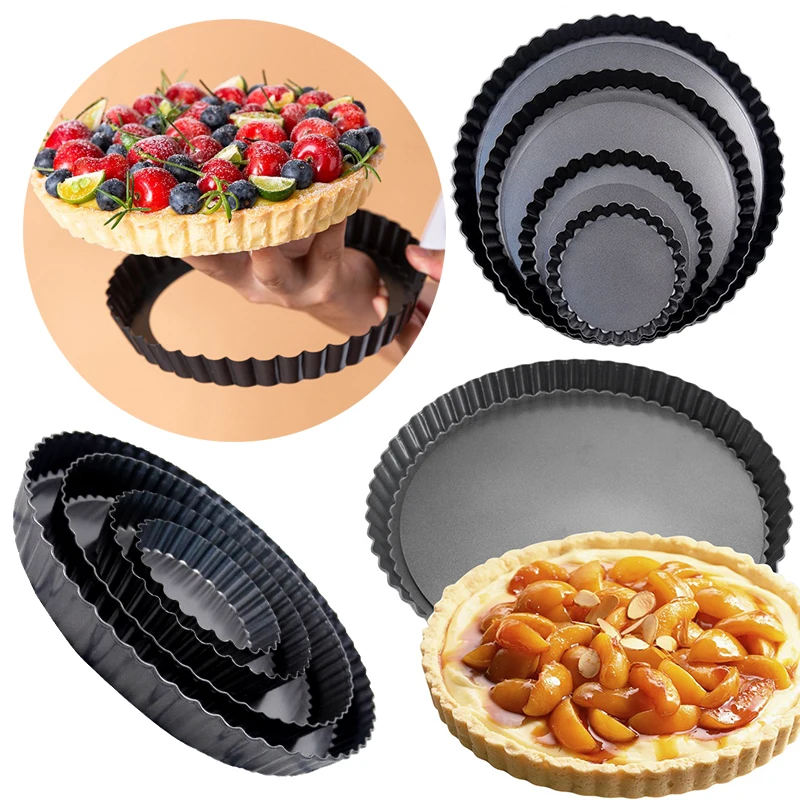 Pie Baking Mold Bottom Removable 4/6/8/9Inch Multiple Sizes Available ...
