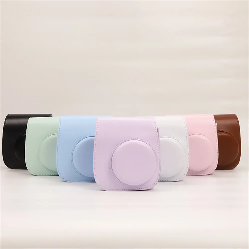 Mini 12 Camera Bag PU Leather Case For Fujifilm Instax Mini 11 12 8 9 ...