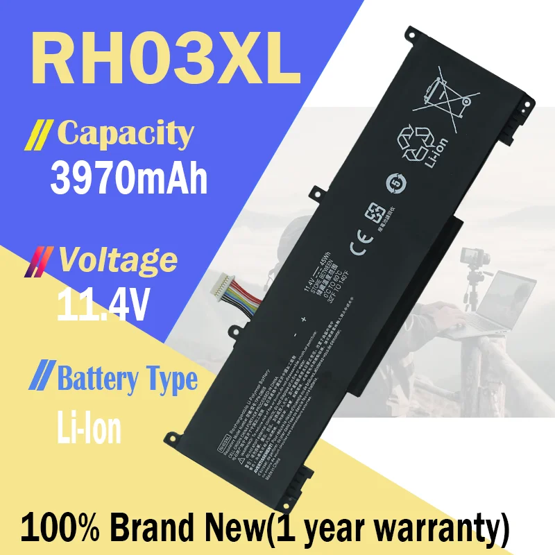 HP 프로북 430 440 445 630 640 650 G8 시리즈용 RH03XL 노트북 배터리 HSTNN-IB9P HSTNN ...
