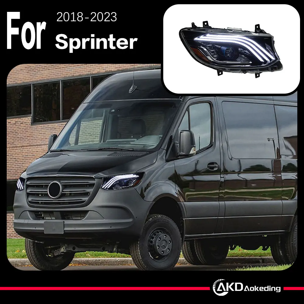 2PCS-AKD-Car-Model-For-Benz-Sprinter-2018-2023-Headlight-DRL-Turn ...