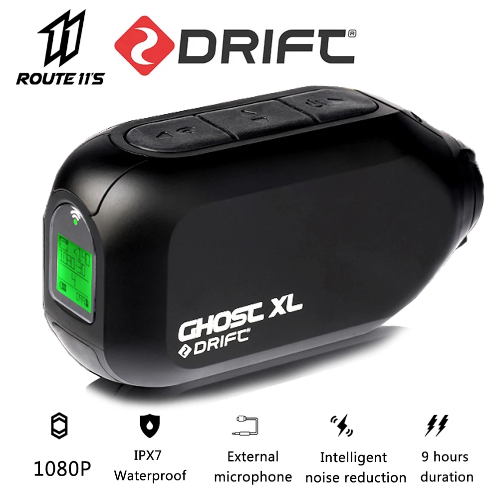 Drift Ghost XL IPX7 방수 오토바이 헬멧 캠코더 스포츠 캠 액션 카메라, 스포츠 1080P 와이파이 헬멧 비디오 ...