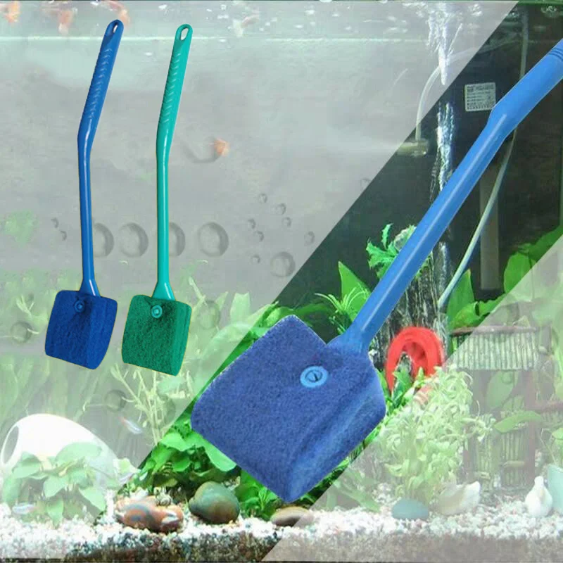 Fish Tank Brush Long Handle Brush Double-sided Cleaning Brush Aquarium ...