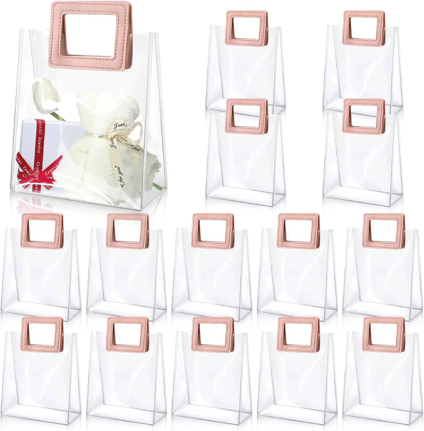 5pcs-Clear-Gift-Bags-with-Handles-Transparent-PVC-Gift-Bag-Gift-Bags ...